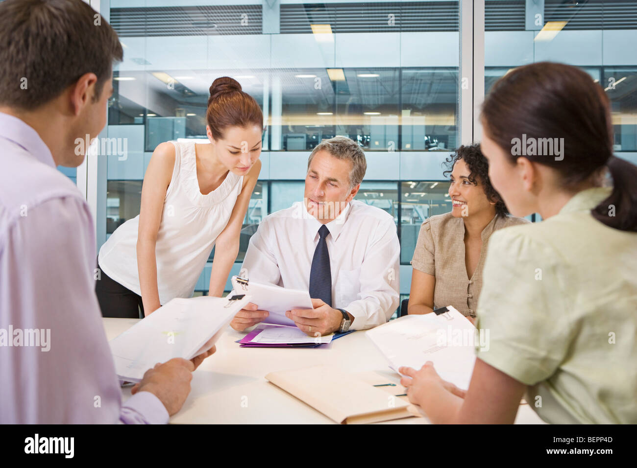 A corporate business meeting Stock Photo - Alamy