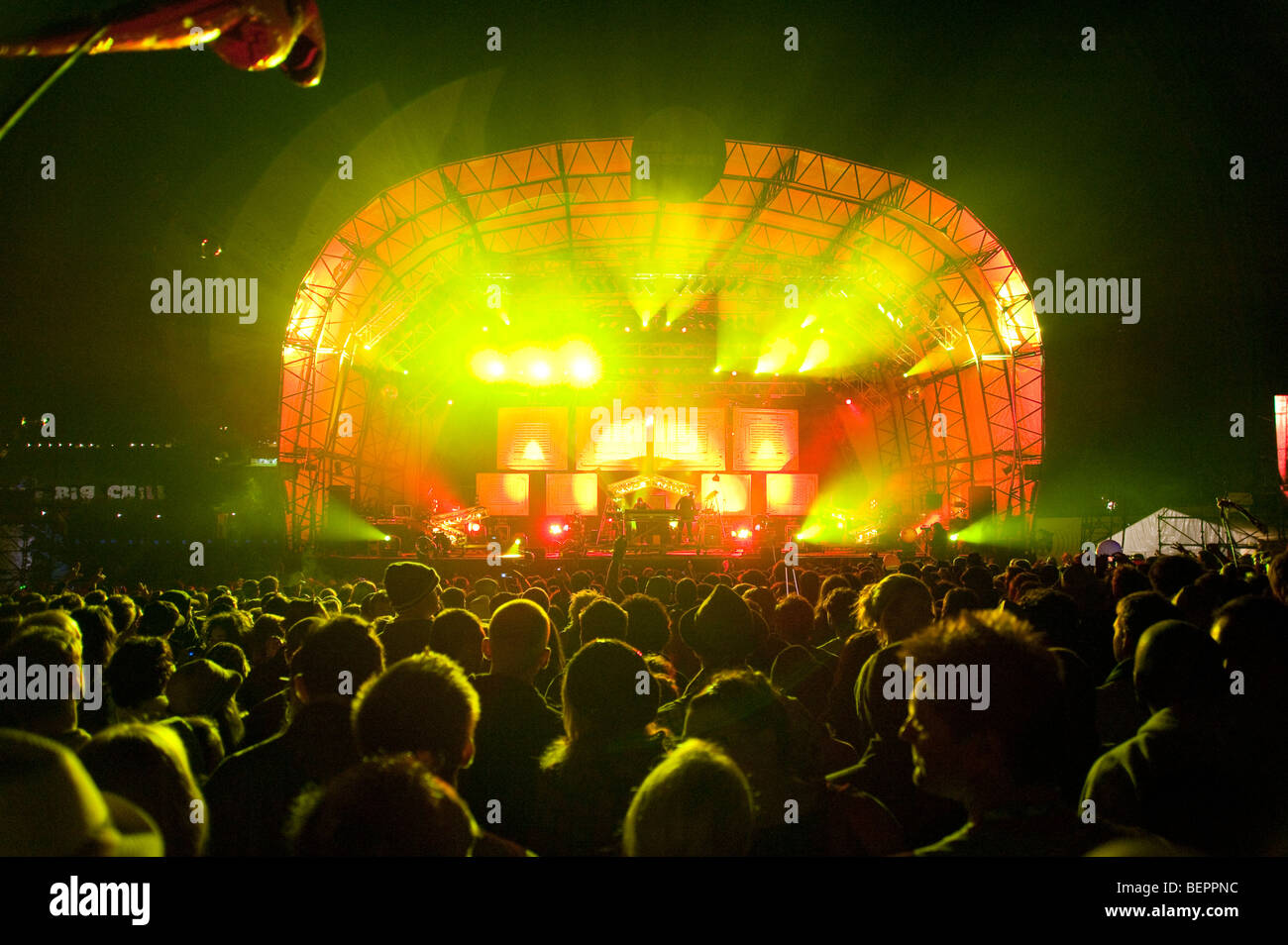 Orbital playing live at the Big Chill festival in Britain Stock Photo ...
