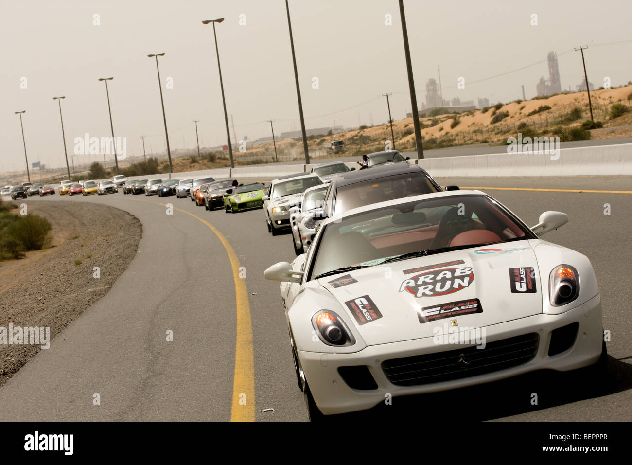String of cars Stock Photo - Alamy