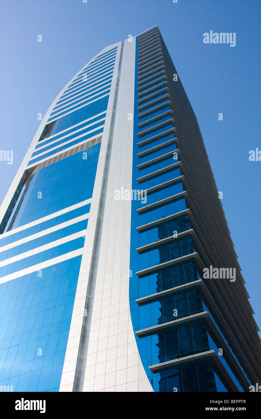 Tall Blue Building Stock Photo - Alamy