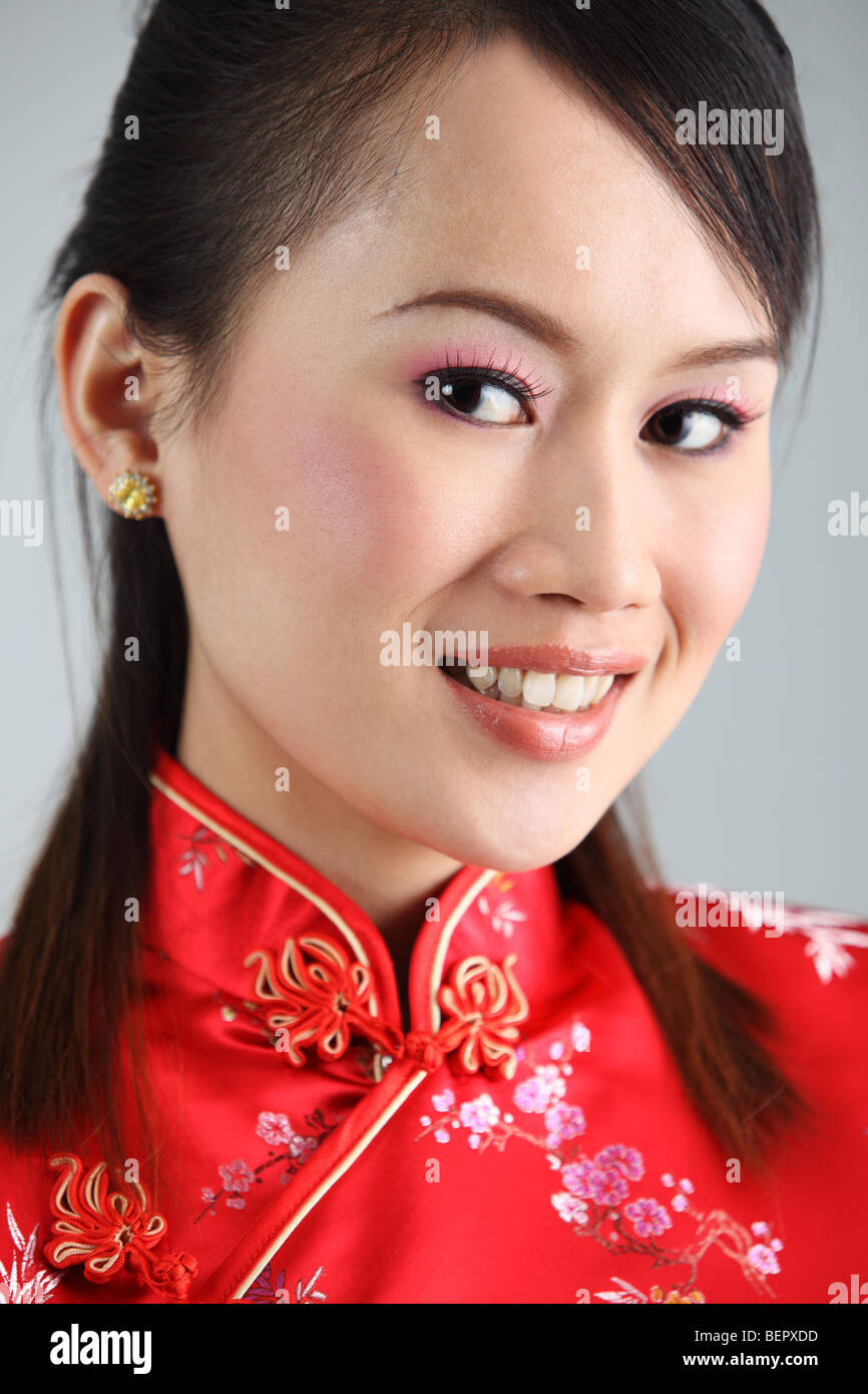Young chinese lady posing at camera Stock Photo - Alamy