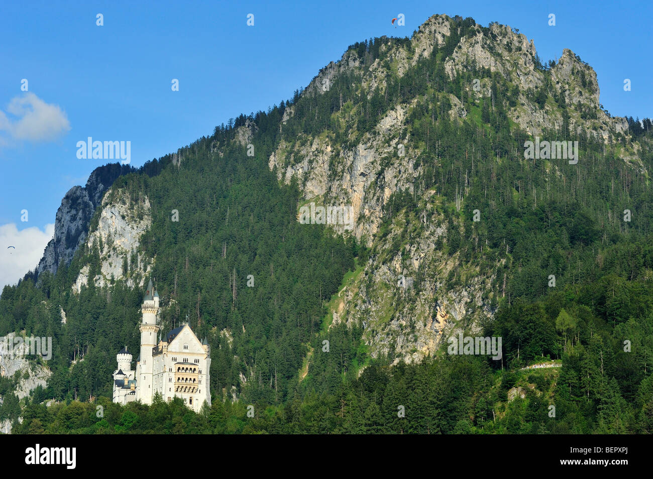 Neuschwanstein Castle, District of Ostallgäu, Bavaria, Germany Stock ...