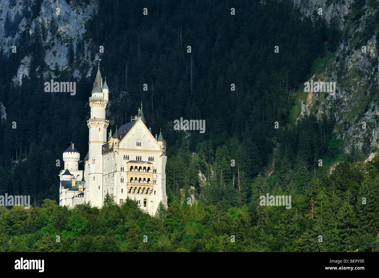 Neuschwanstein Castle, District of Ostallgäu, Bavaria, Germany Stock ...