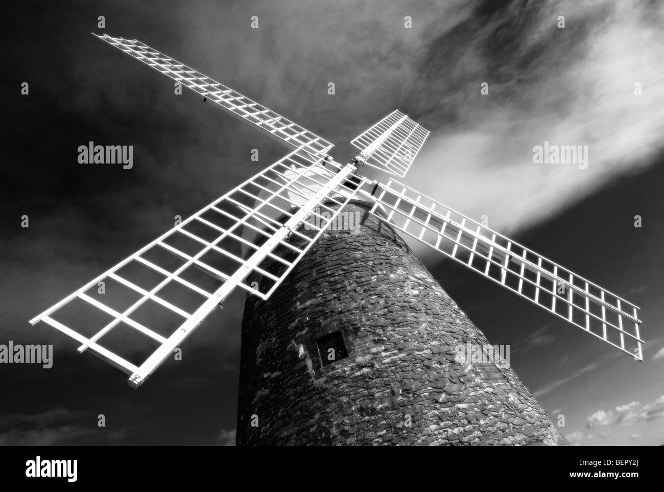 Black Windmill With Sails High Resolution Stock Photography and Images ...