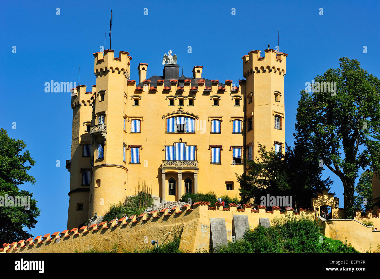 Hohenschwangau Castle, District of Ostallgäu, Bavaria, Germany Stock ...