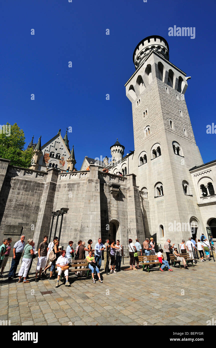 Neuschwanstein Castle, District of Ostallgäu, Bavaria, Germany Stock ...