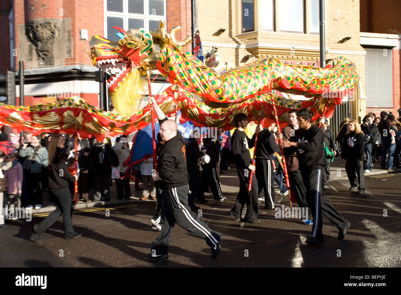 Chinese New Year celebrations in the Chinese quarter of Liverpool ...