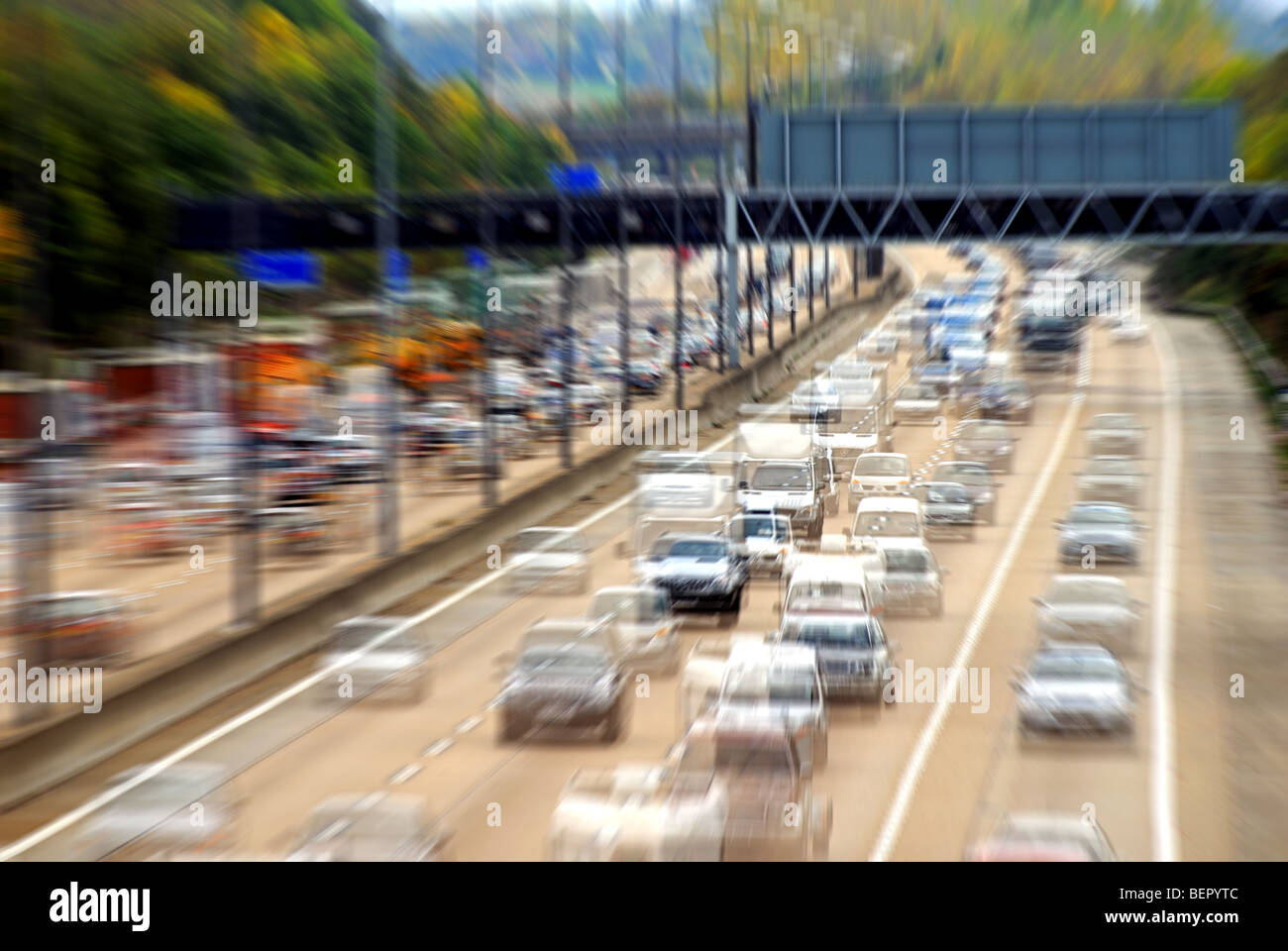 Traffic on motorway hi-res stock photography and images - Alamy
