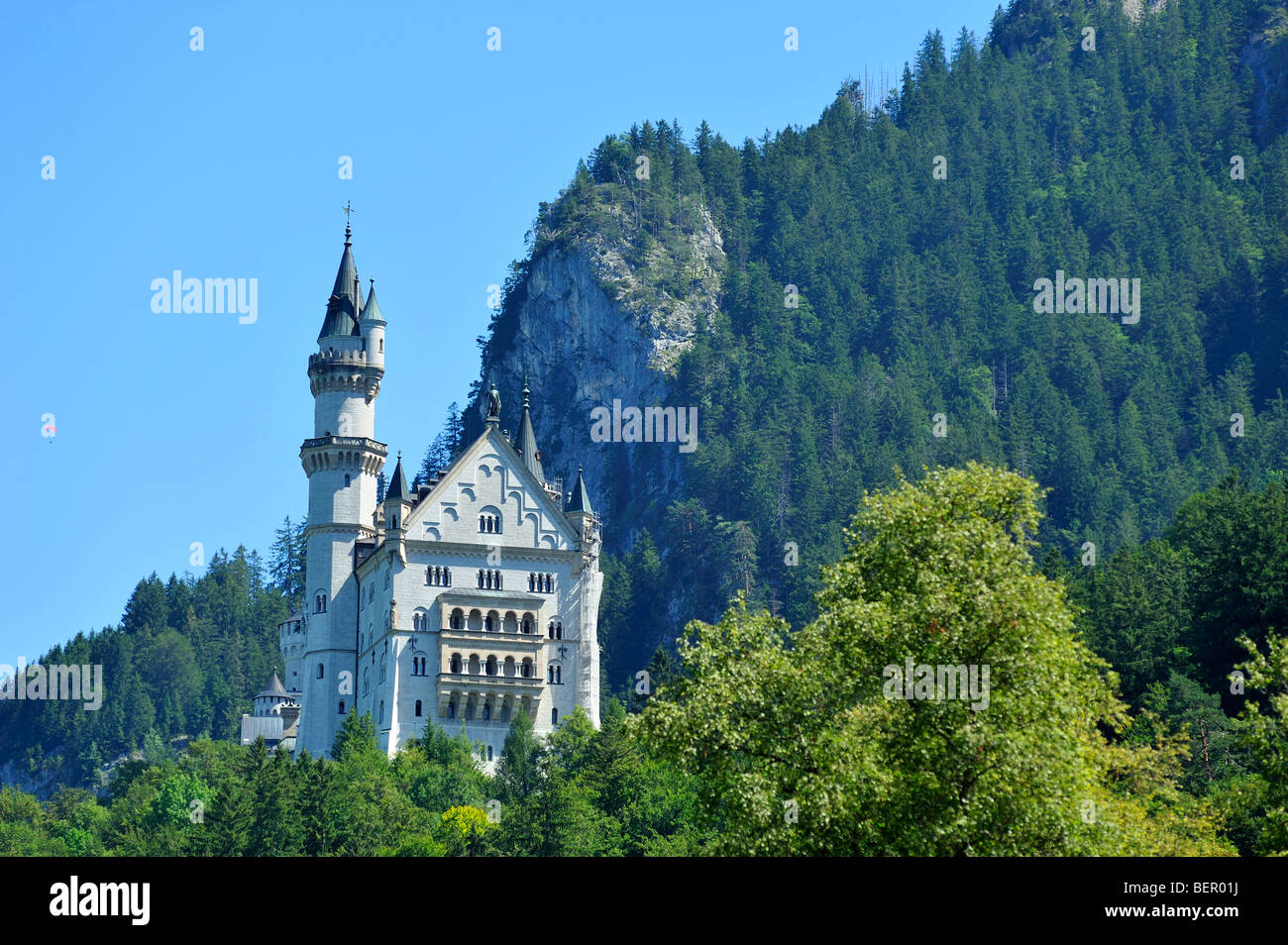 Neuschwanstein Castle, District of Ostallgäu, Bavaria, Germany Stock ...