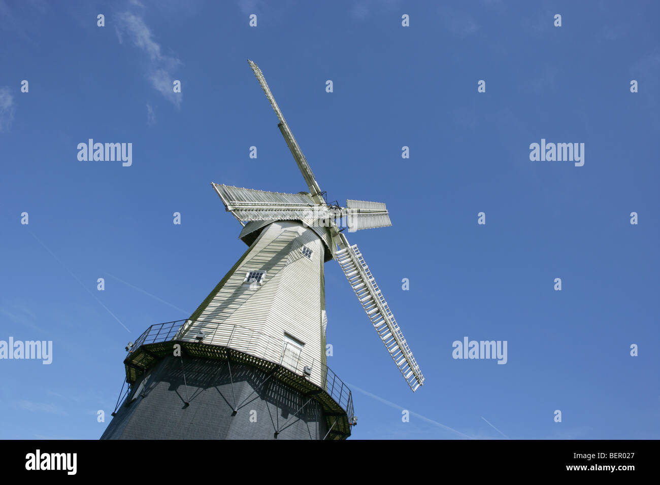 Union Windmill, Cranbrook, 1814: England's largest smock mill Stock ...