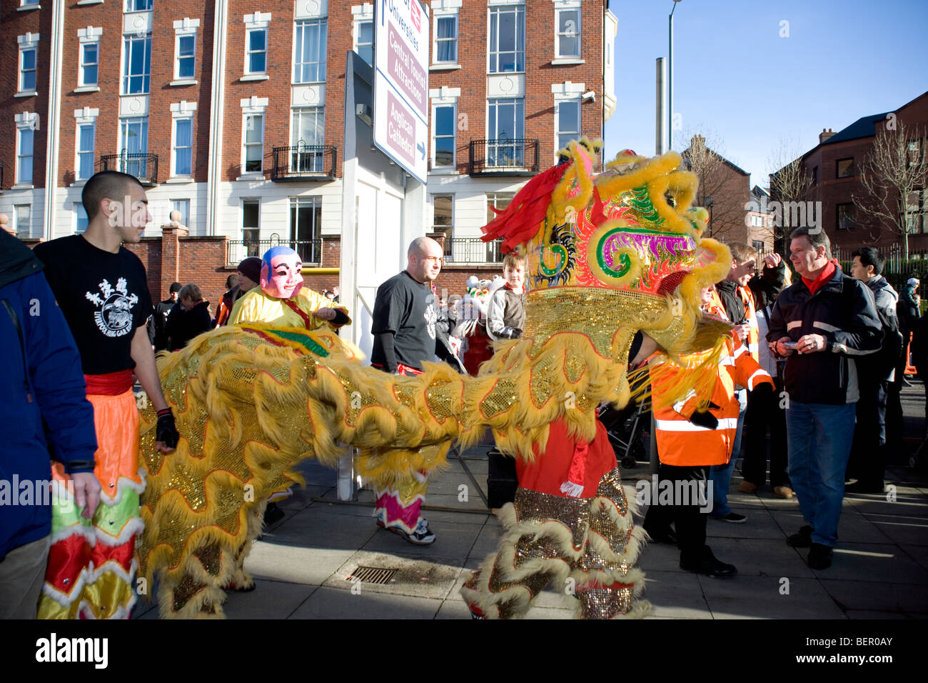 Chinese New Year celebrations in the Chinese quarter of Liverpool ...