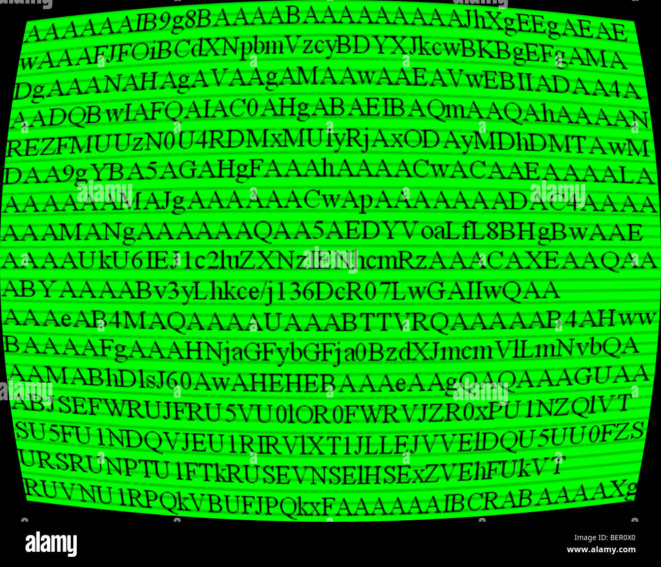 hacker computer secret code displayed on closed circuit TV Stock Photo ...