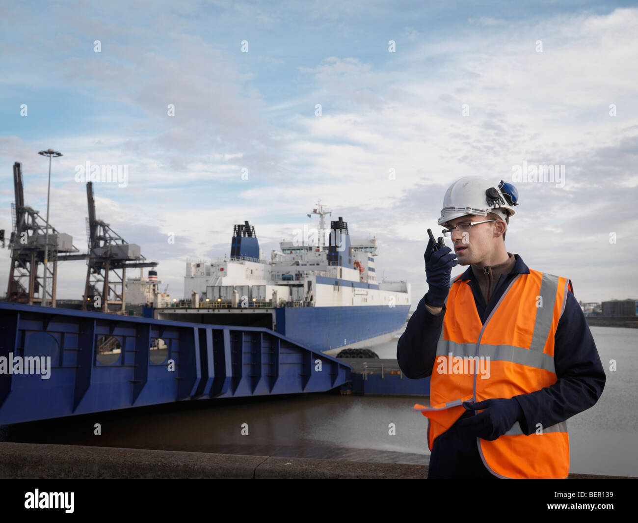 Maritime ship in port hi-res stock photography and images - Alamy