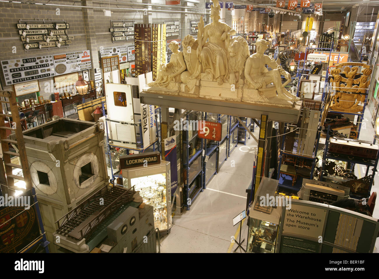 A replica of a large railway distribution store, the National Railway ...