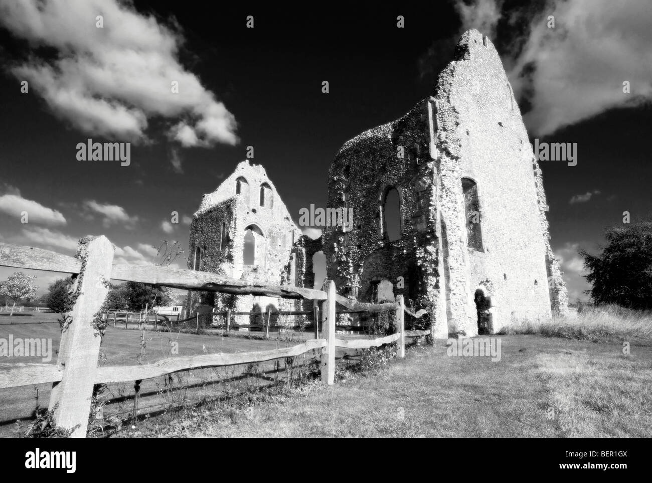 The ruins of Boxgrove Priory near Chichester in West Sussex UK Stock ...