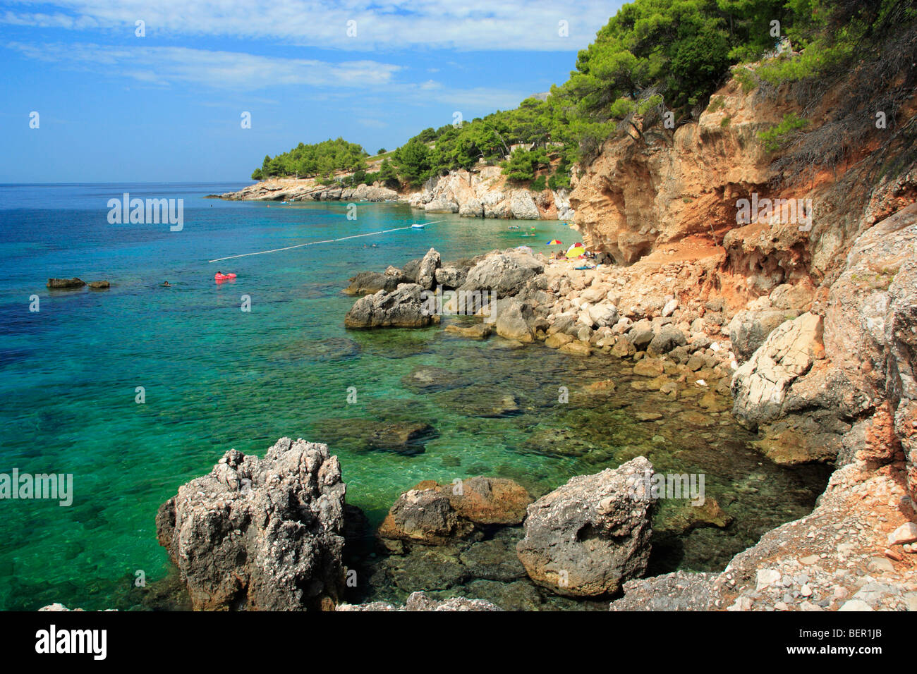 Beach in Jagodna village on Hvar Island, Croatia Stock Photo - Alamy
