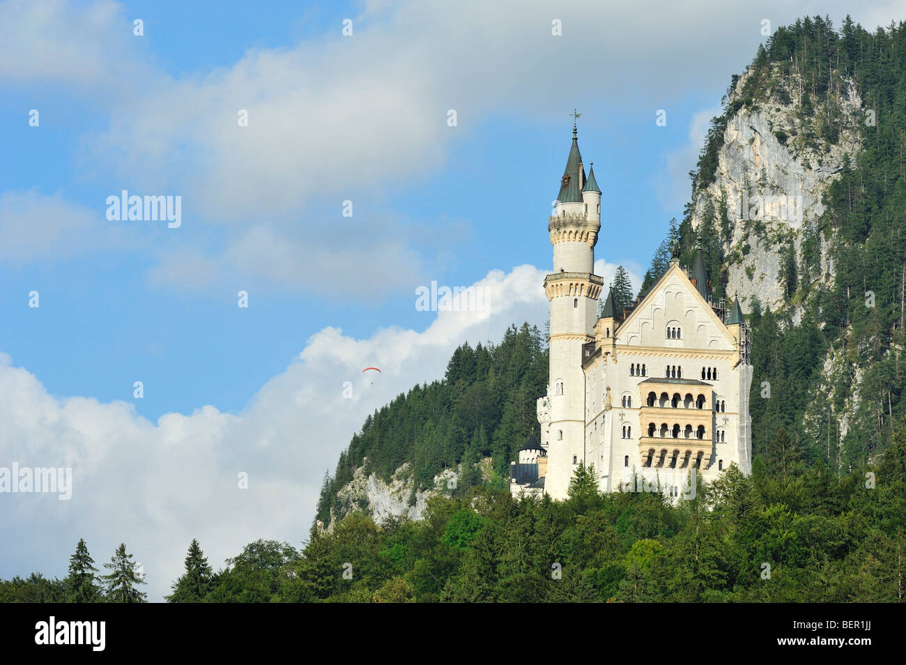 Neuschwanstein Castle, District of Ostallgäu, Bavaria, Germany Stock ...