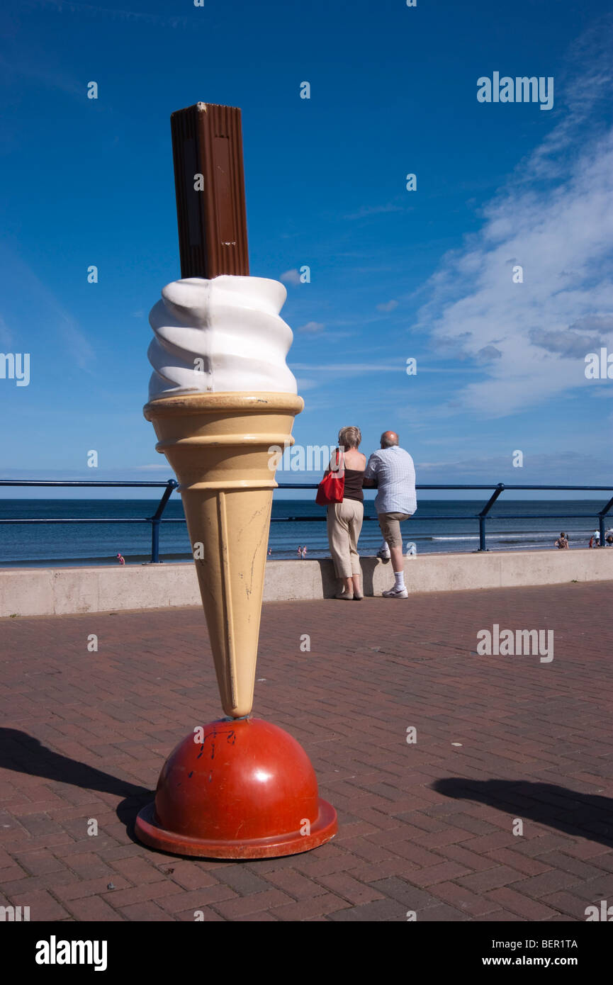 Spittal beach near Berwick in Northumberland midsummer sunshine outside ...