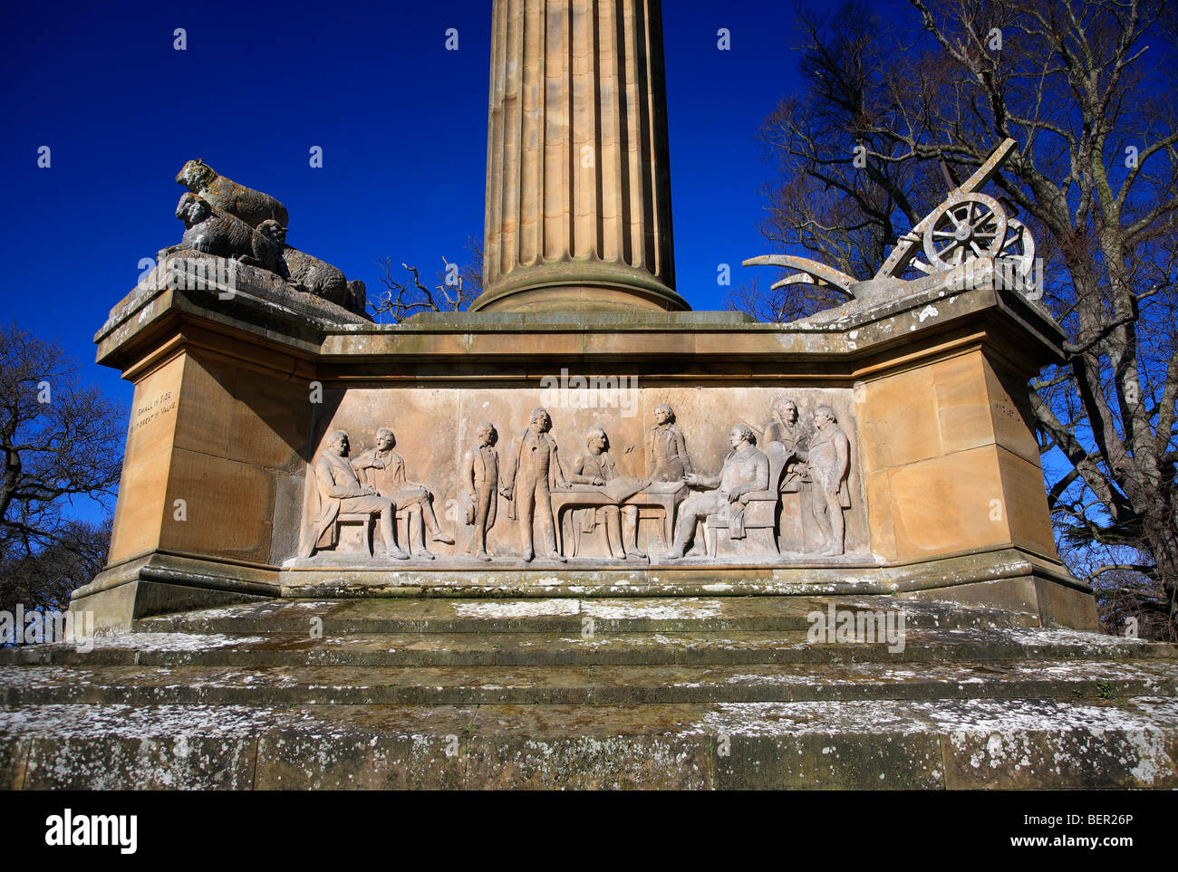 Thomas William Coke Memorial Holkham Hall Stately Home Holkham village ...