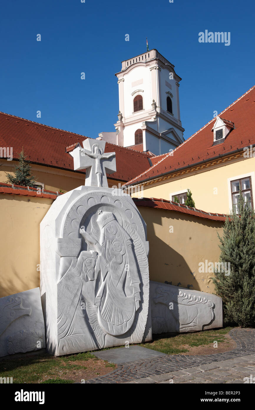 Sculpture outside Bishop's Palace - ( Győr ) Gyor Hungary Stock Photo ...
