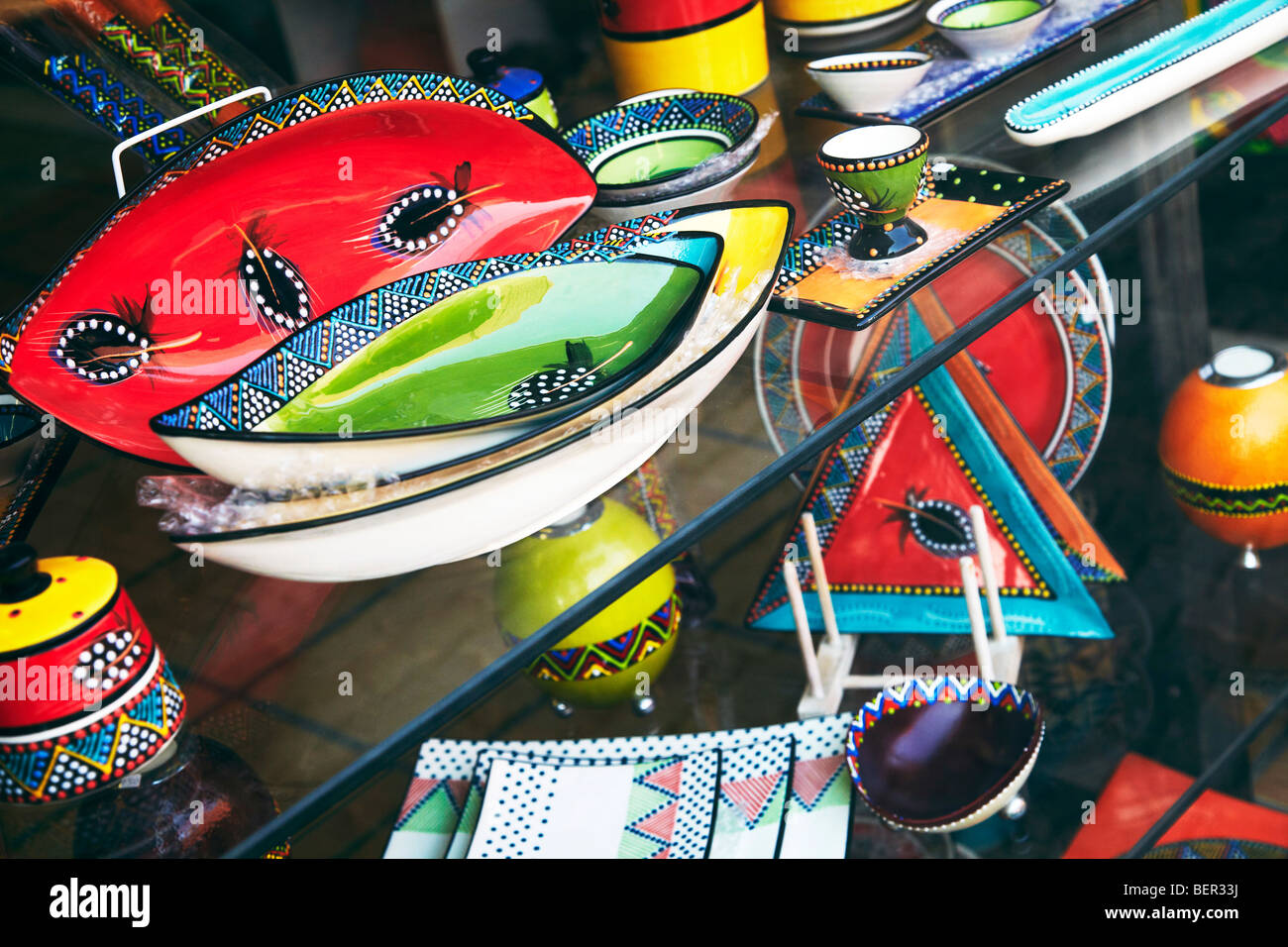 souvenir shop window, Namibia Stock Photo - Alamy