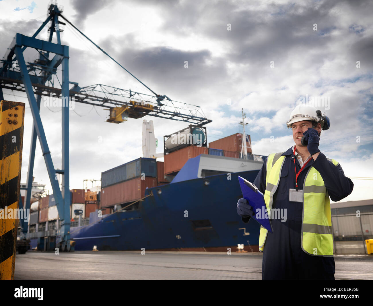 Ship In Dock In Harbour Stock Photos & Ship In Dock In Harbour Stock ...