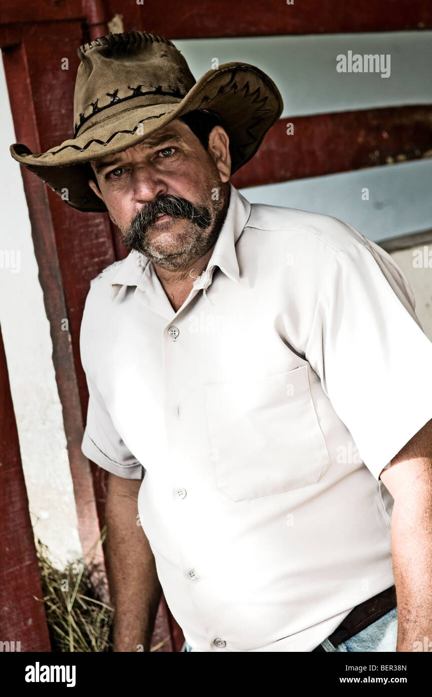 Cuban cowboy portrait Stock Photo - Alamy