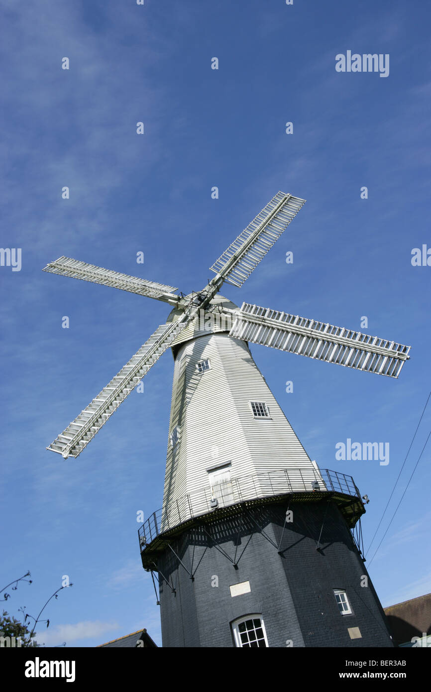 Union Windmill, Cranbrook, 1814: England's largest smock mill Stock ...