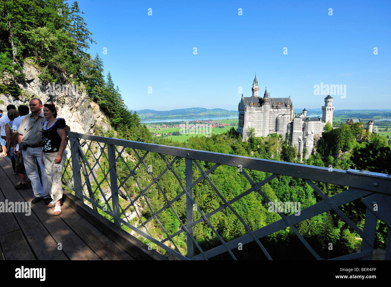 Neuschwanstein Castle, District of Ostallgäu, Bavaria, Germany Stock ...