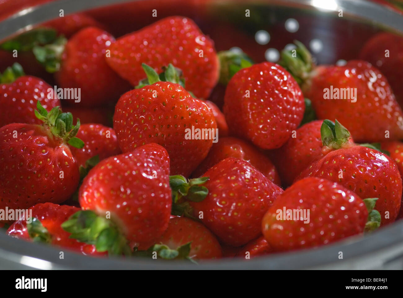 Strawberry in stainless steel hi-res stock photography and images - Alamy