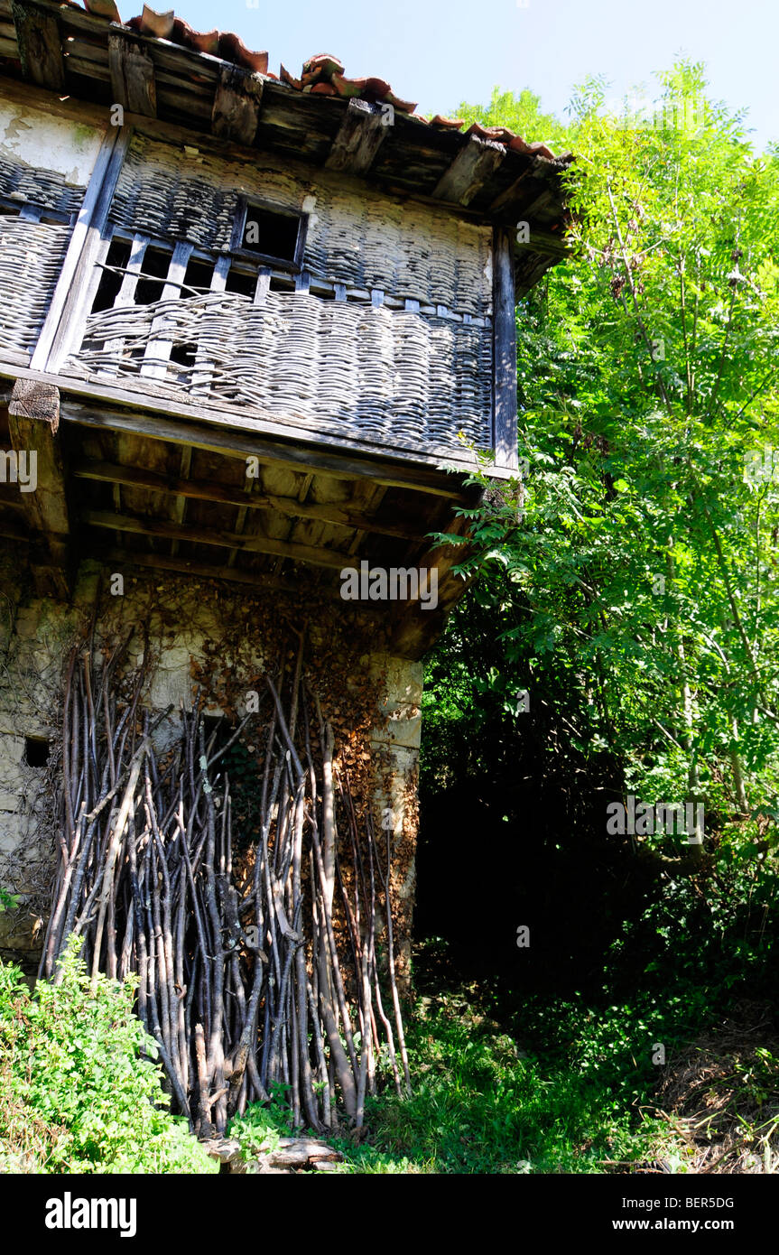 Old rustic barn in Asturias, Spain Stock Photo - Alamy