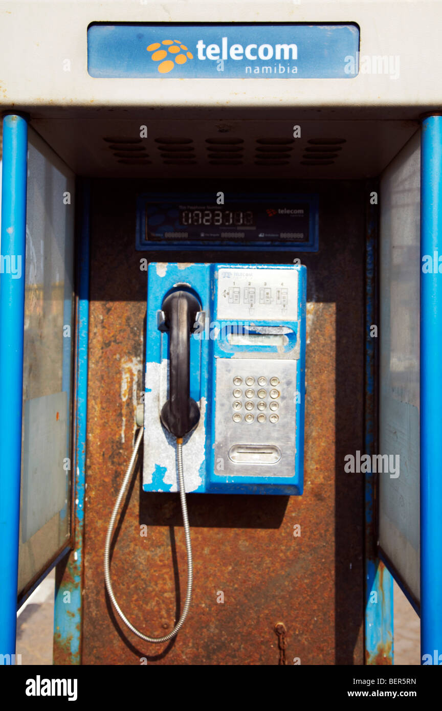 Namibian telephone box hi-res stock photography and images - Alamy