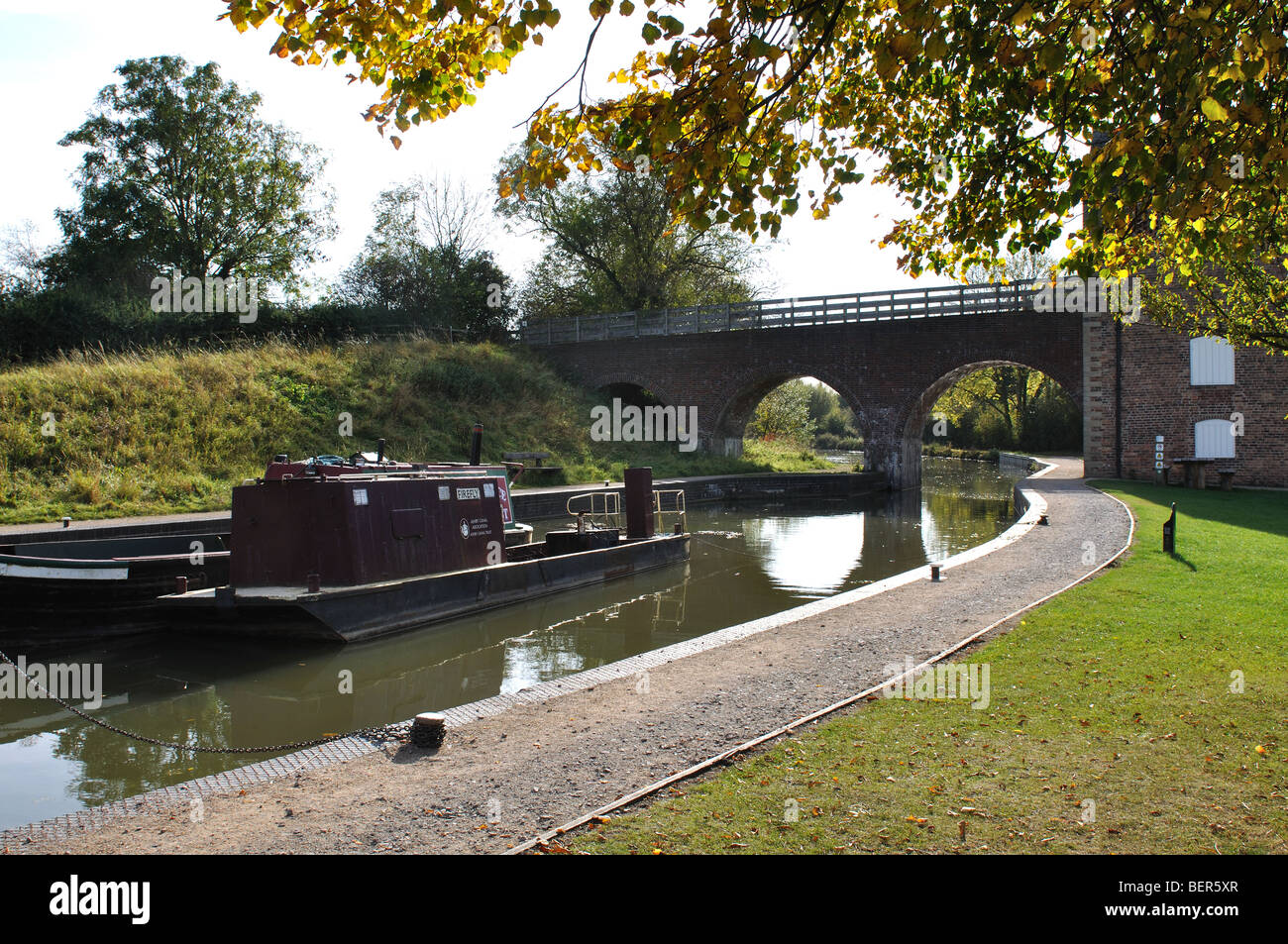 The Ashby Canal at Moira Furnace, Leicestershire, England, UK Stock ...