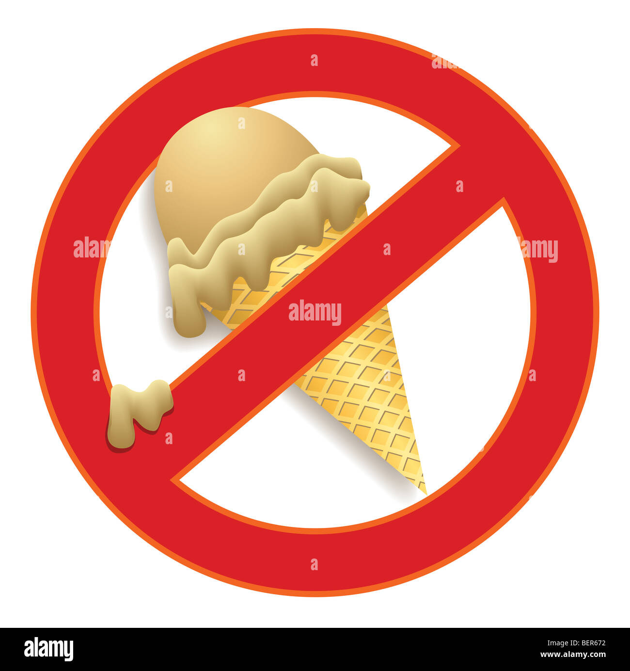 Banned food signs hi-res stock photography and images - Alamy