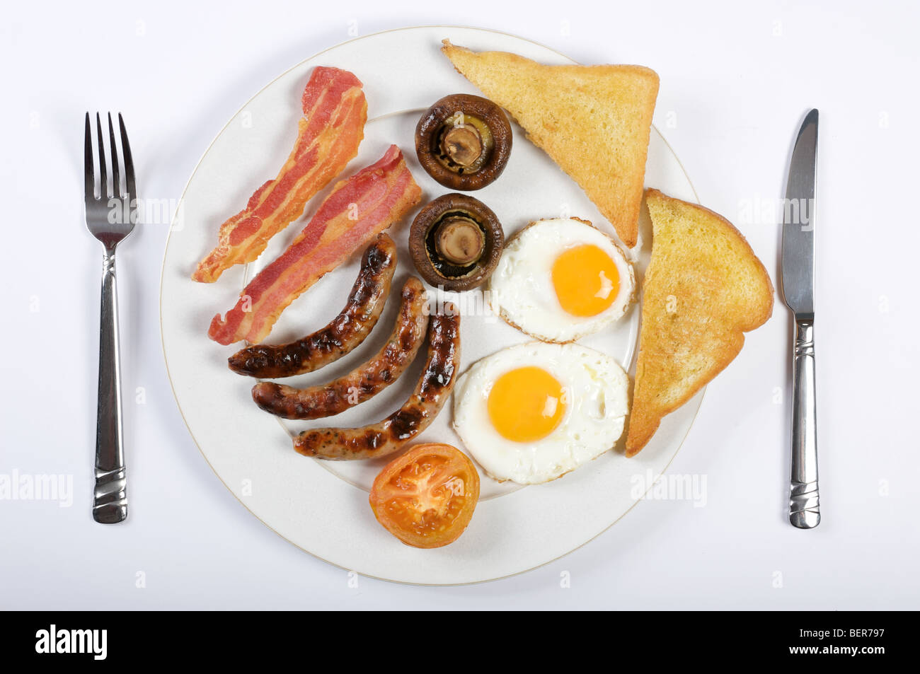 Fried English breakfast Stock Photo - Alamy