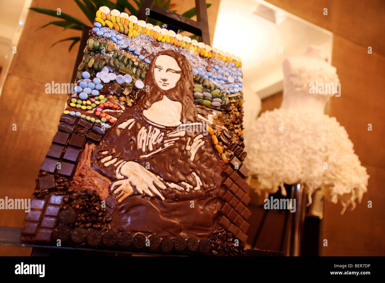 Chocolate Mona Lisa painting by "Food is Art" Prudence Staite ...