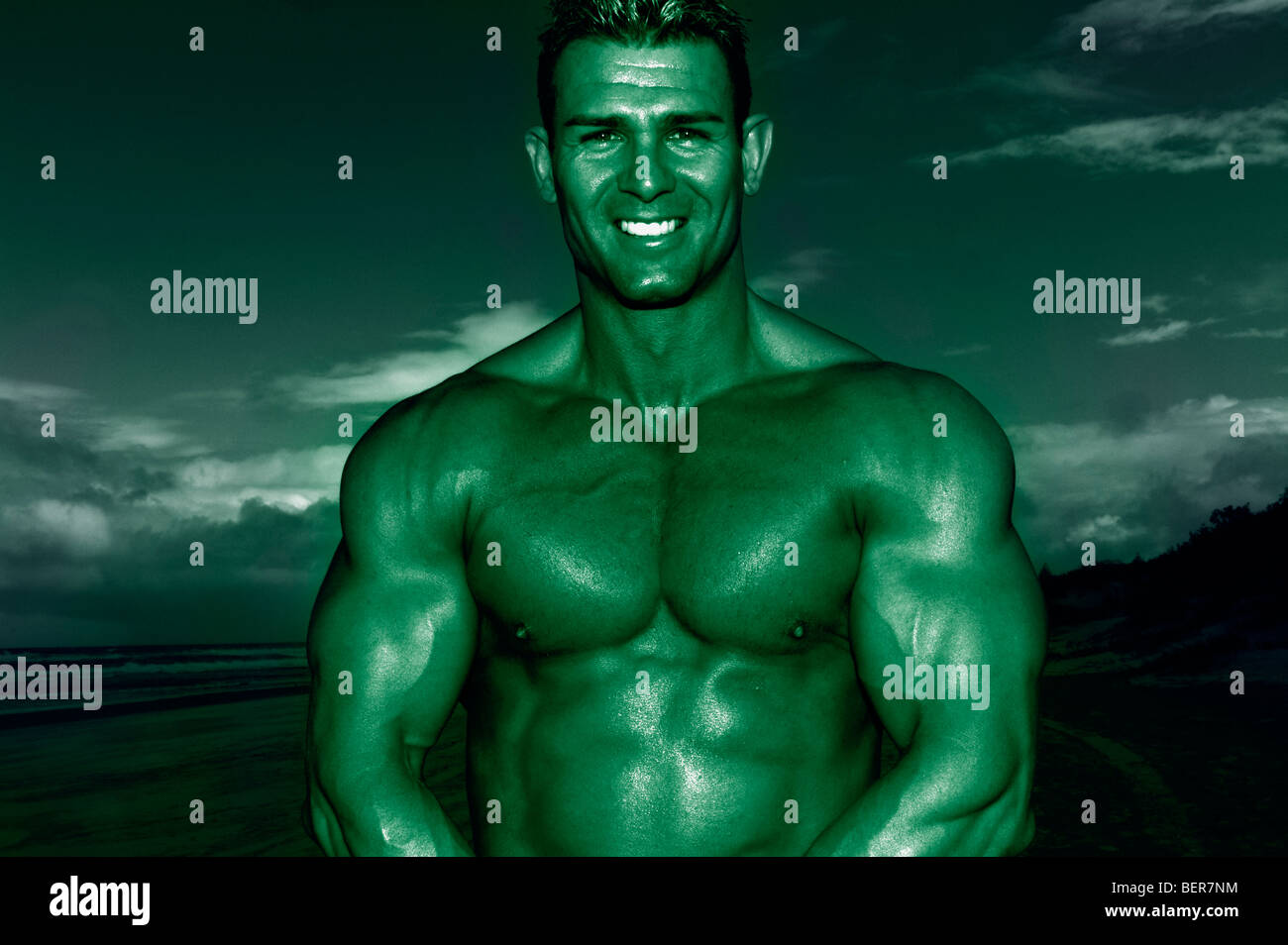 David Rylah, Body Builder, Main Beach, Surfers Paradise, Gold Coast ...