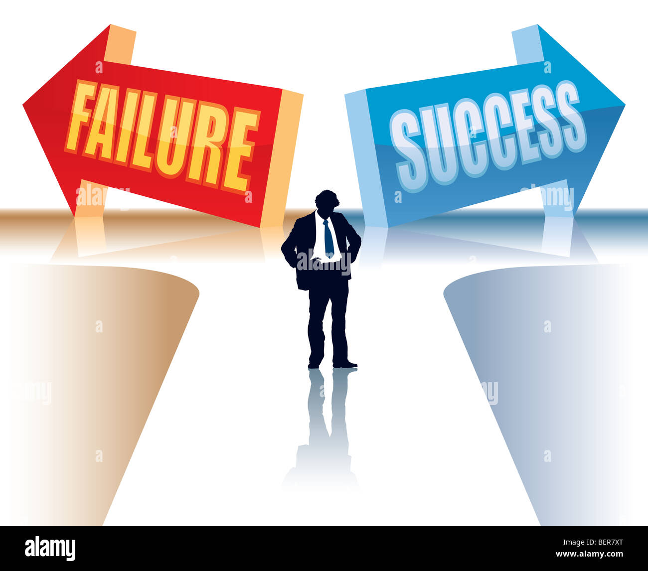 Failure or Success Stock Photo - Alamy