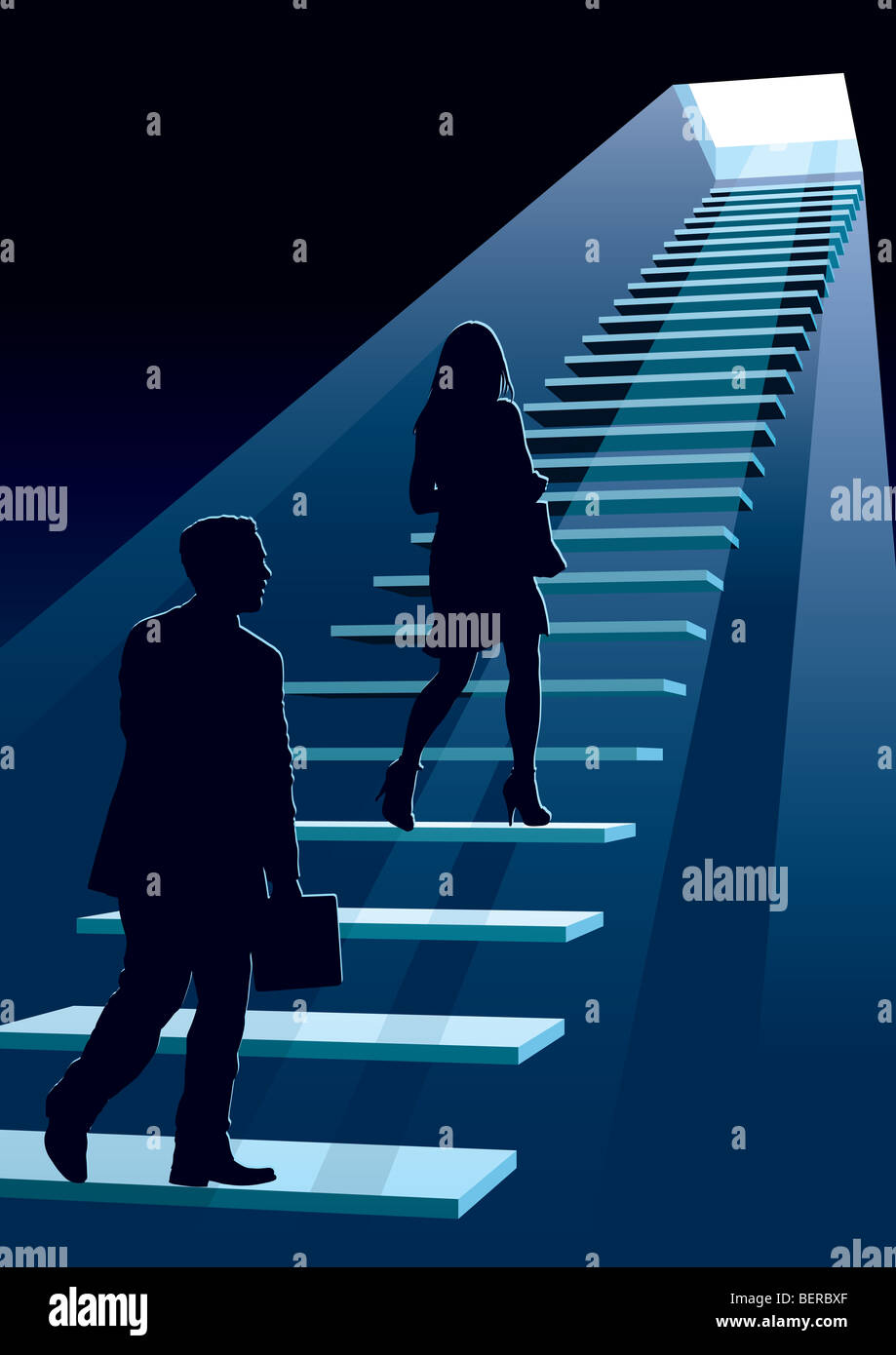 Steps of career Stock Photo - Alamy