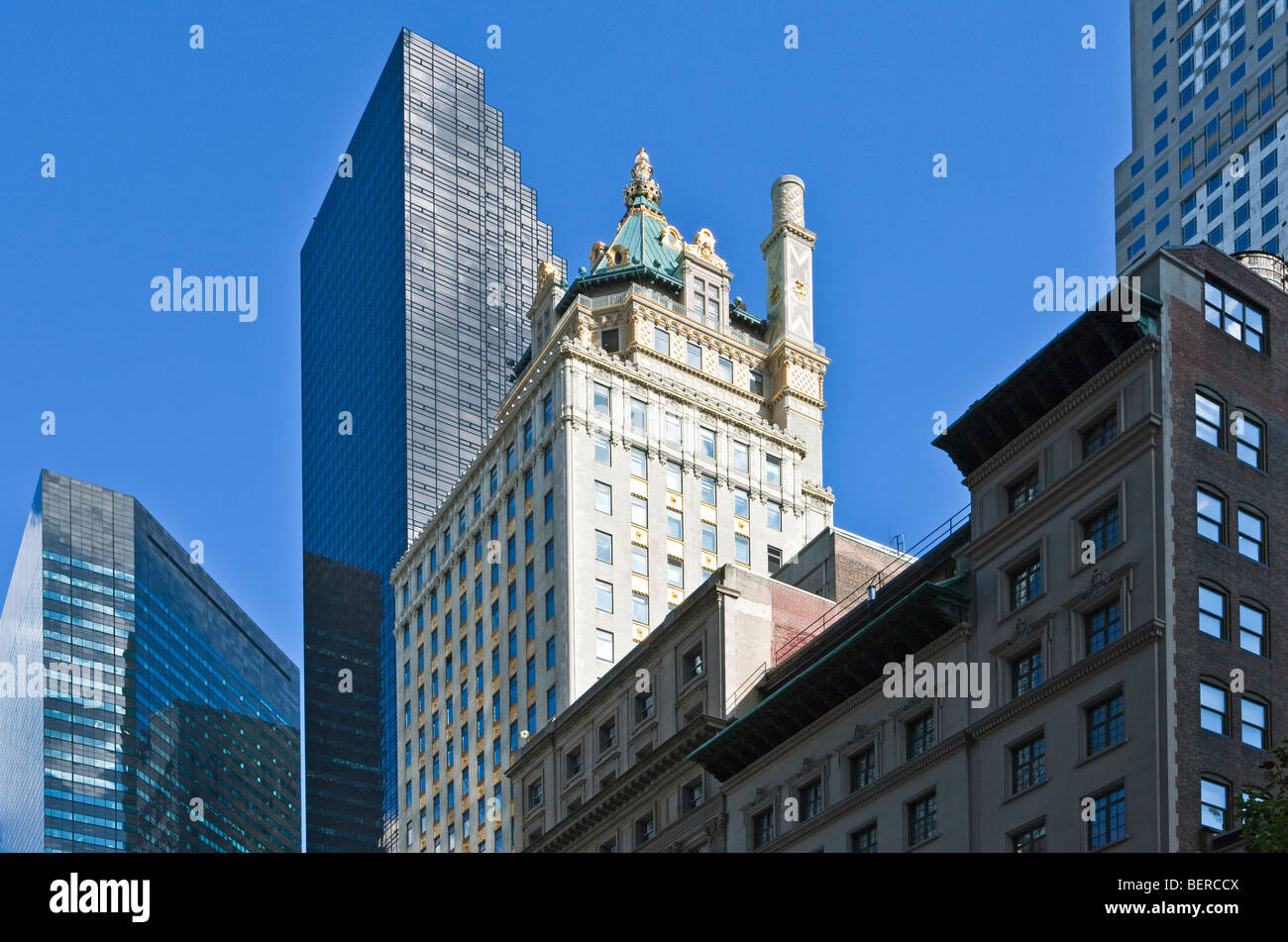 U.S.A., New York,Manhattan,the buildings of the 57th street Stock Photo ...