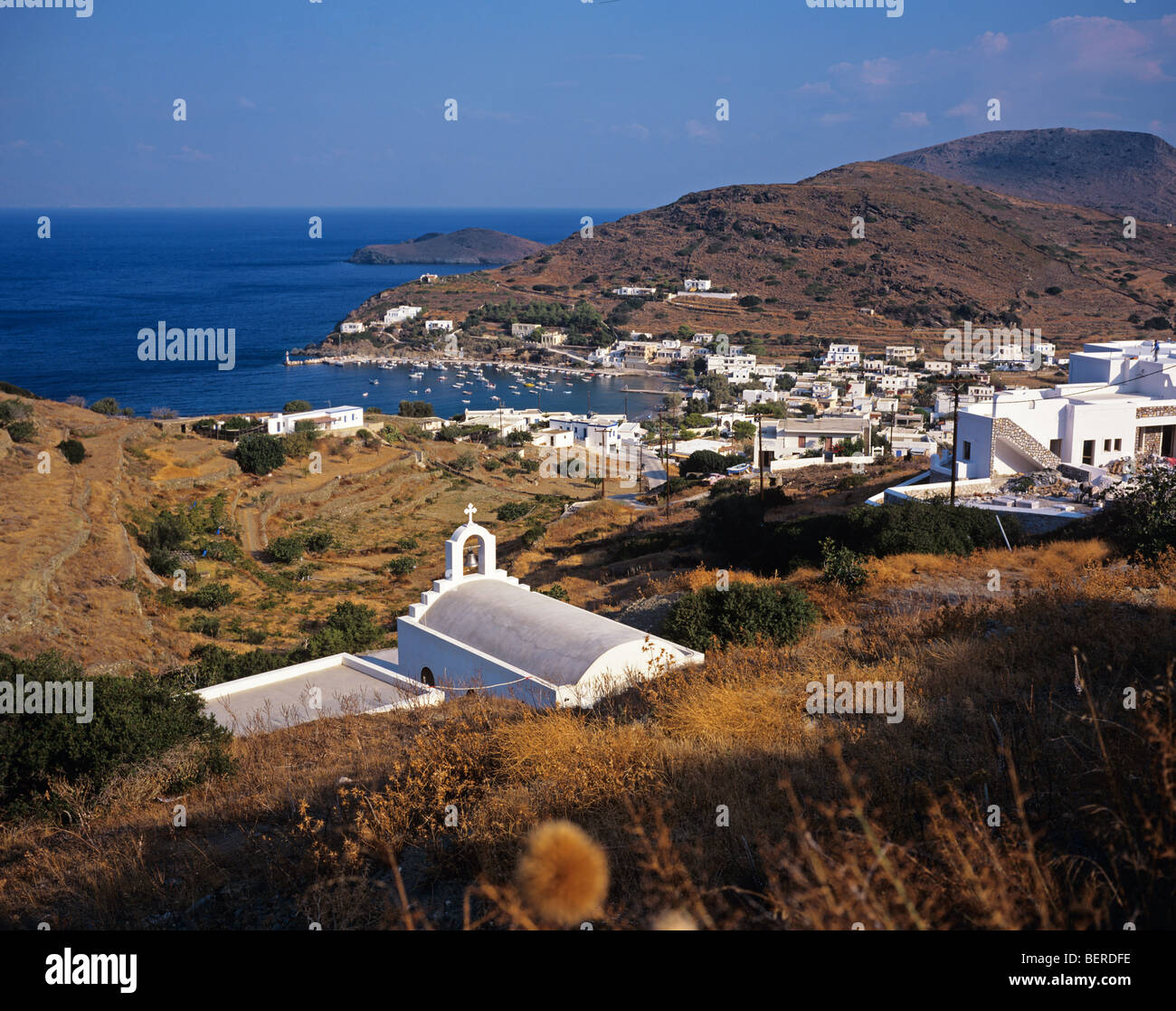 Kini village syros hi-res stock photography and images - Alamy