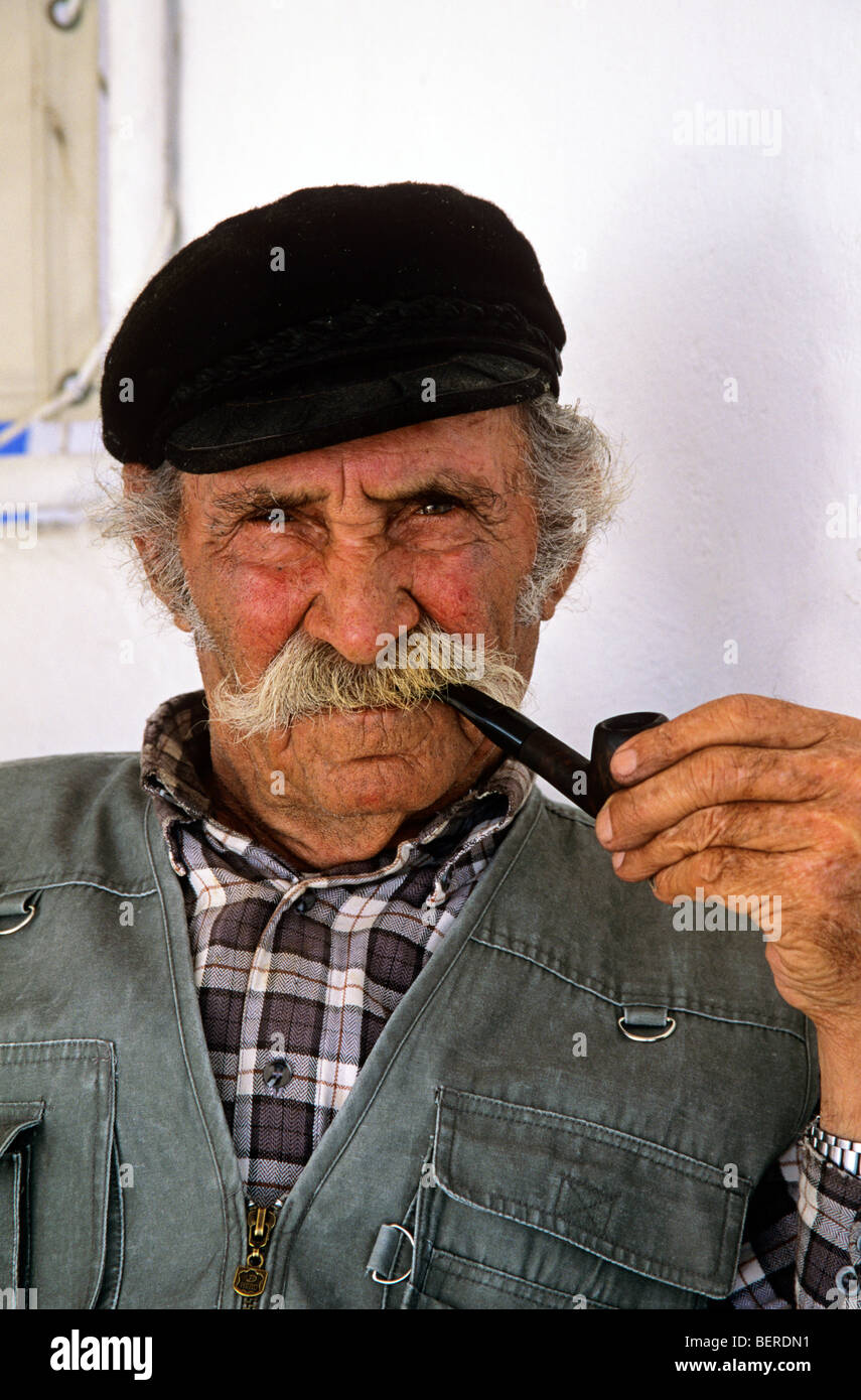 Greek old man mustache hi-res stock photography and images - Alamy