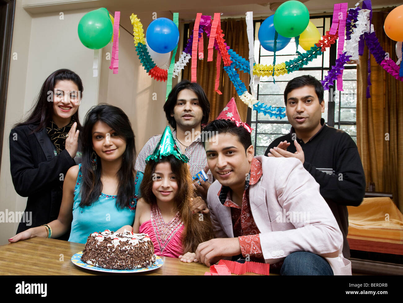 Celebrating a birthday Stock Photo - Alamy