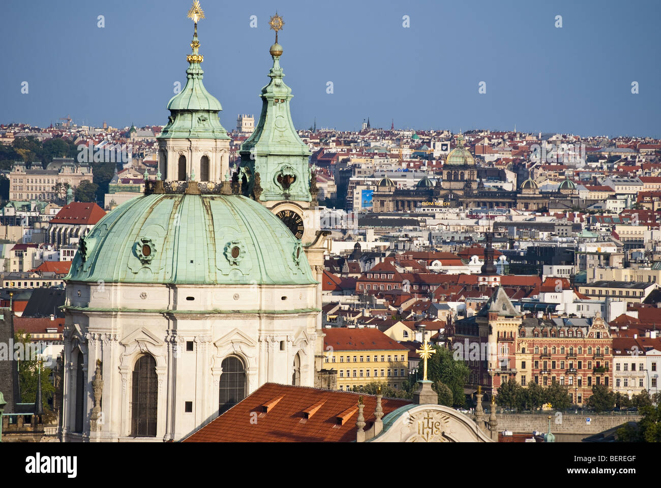 panoramic view of the Prague from the hill Stock Photo - Alamy