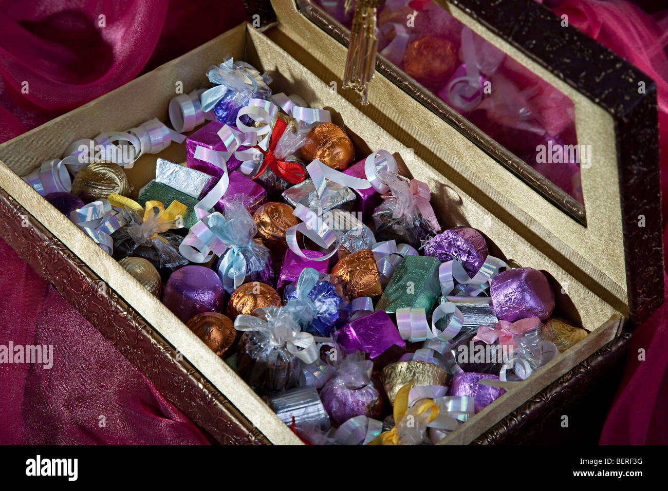 Colourful box of chocolates hi-res stock photography and images - Alamy