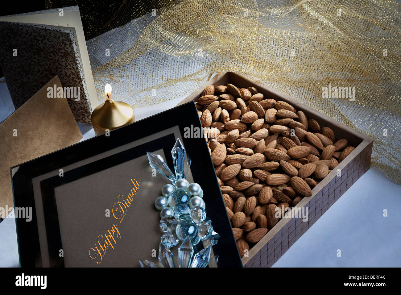 Box with nuts Stock Photo - Alamy