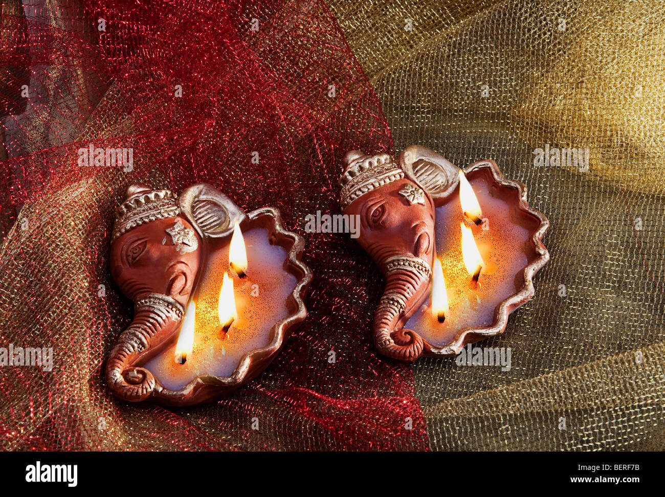 Decorative diyas hi-res stock photography and images - Alamy