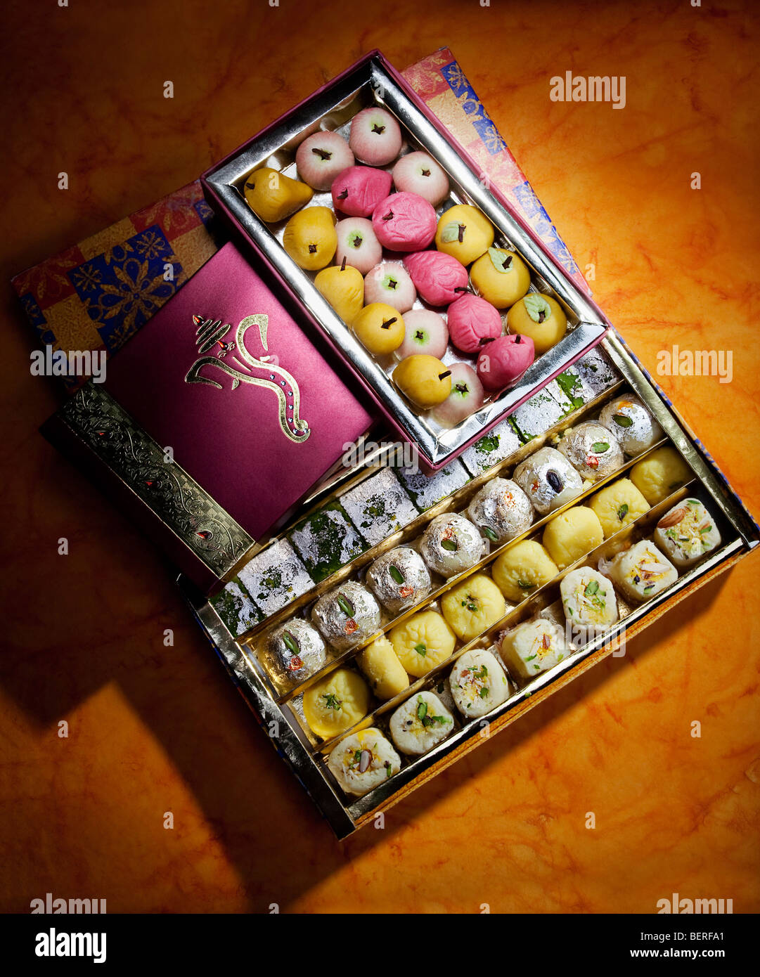Boxes of sweets Stock Photo - Alamy