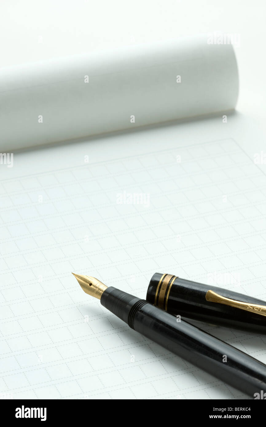 Paper and Pen Stock Photo - Alamy