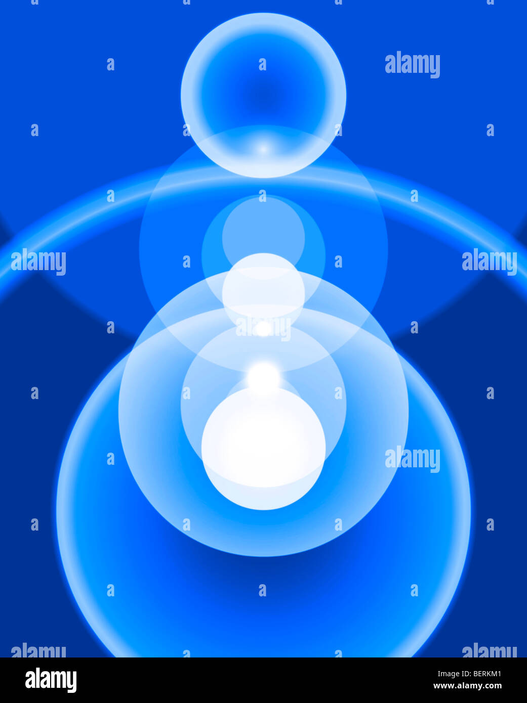 Futuristic Blue Circular Pattern Stock Photo - Alamy